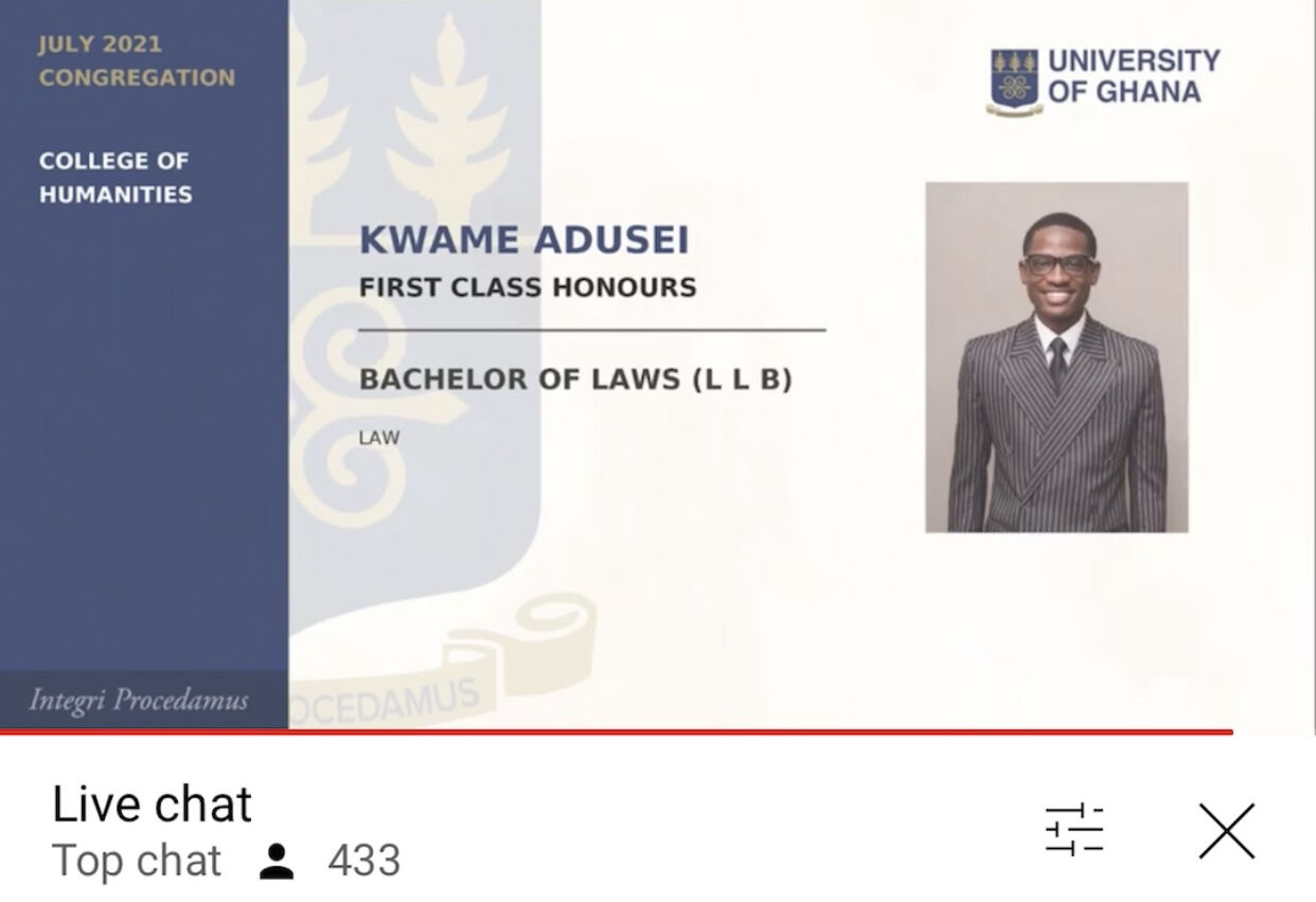 Meet Kwame Adusei, One of The Top Graduating Lawyers of UG ...